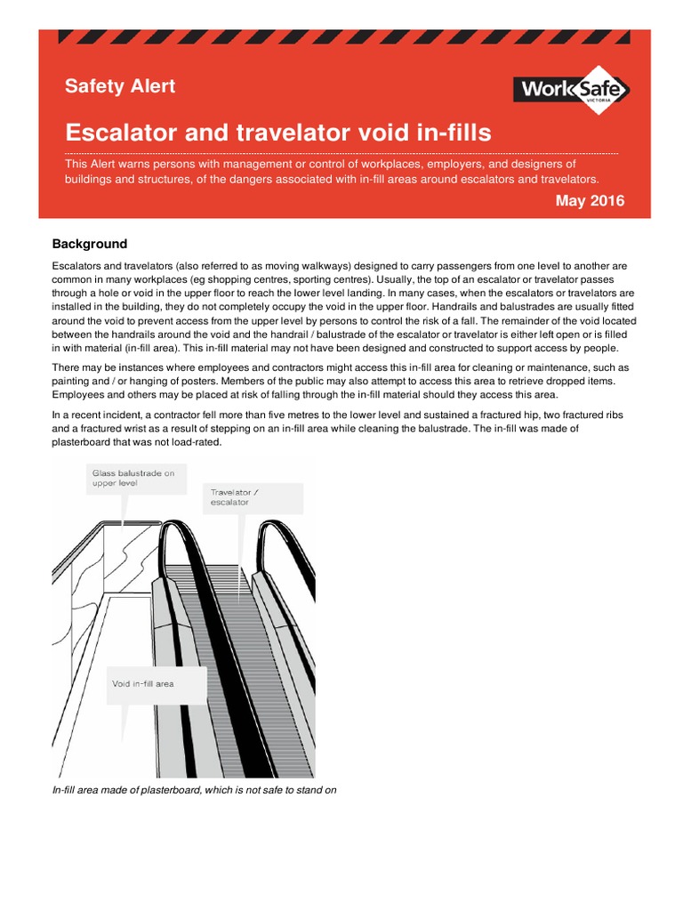 Escalator and Moving Walkway Void In-Fills | PDF | Escalator | Risk