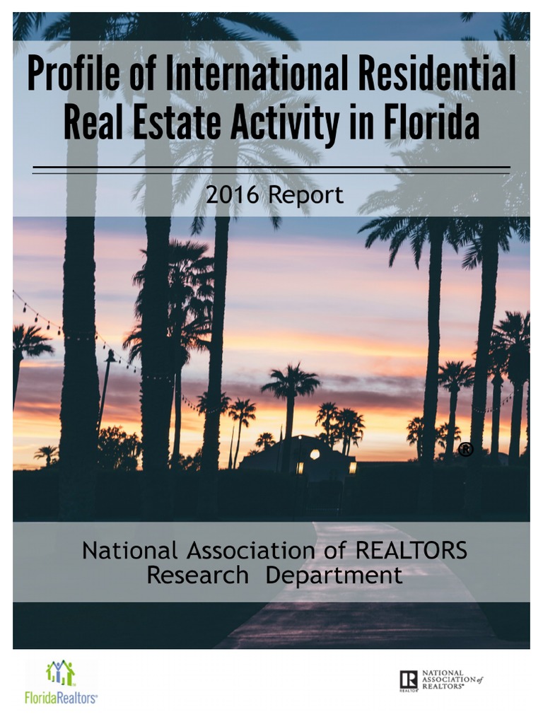 2016 Profile of Residential Real Estate Activity in Florida | PDF ...