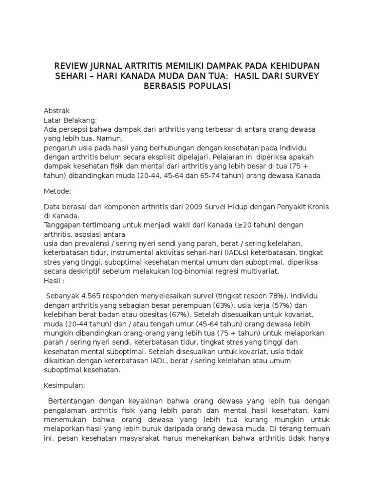 Review Jurnal Rematik | PDF