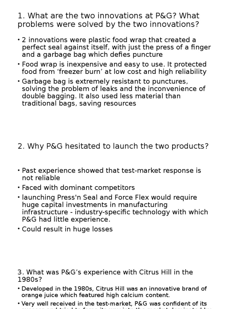 Proctor and Gamble | PDF | Option (Finance) | Competition