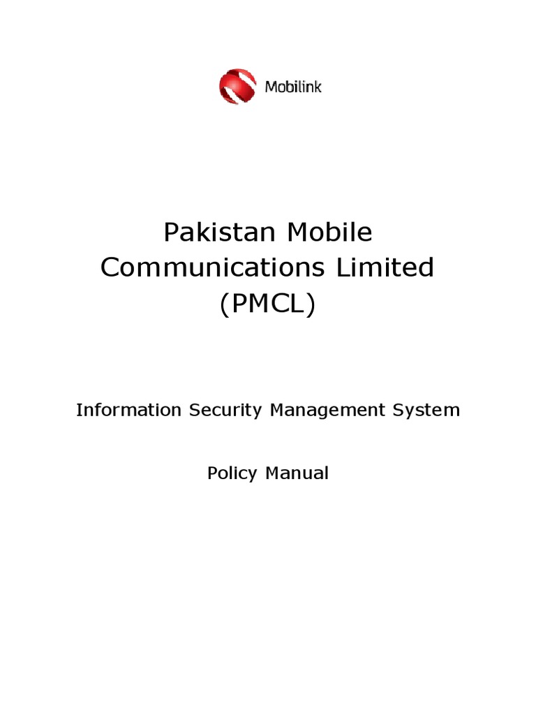 ISMS Policy Manual | PDF
