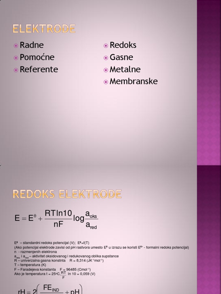 Elektrohemija PDF | PDF