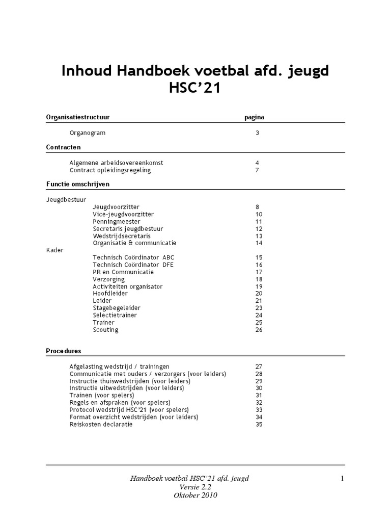HandBoek 2010 | PDF