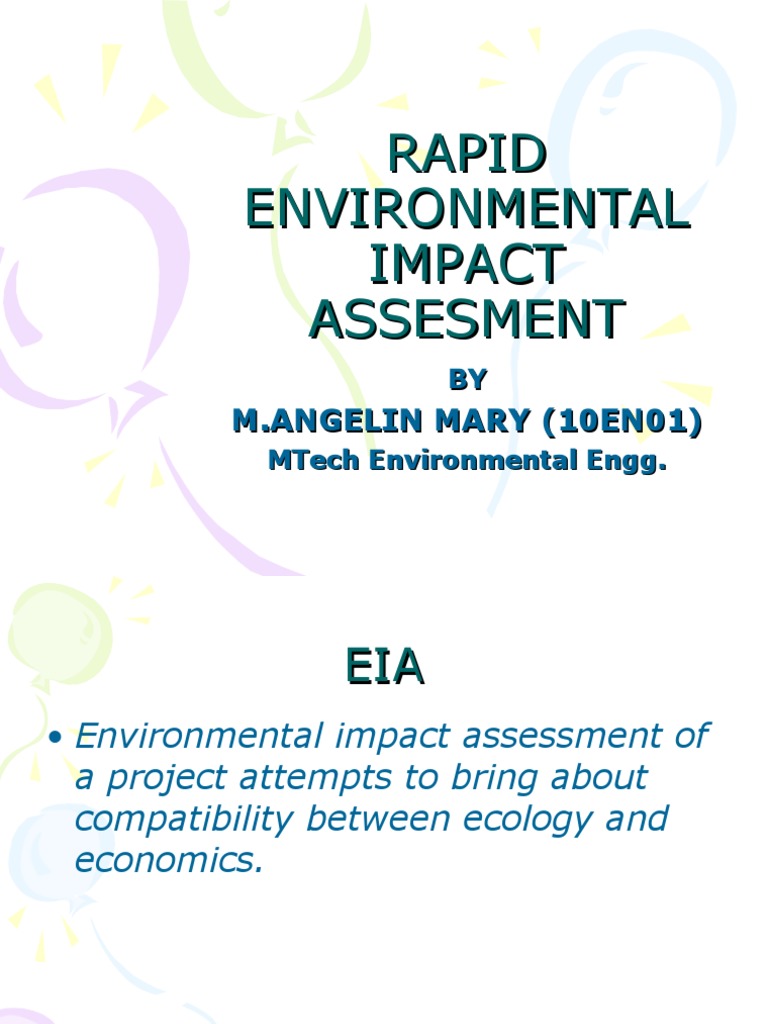 Rapid EIA | PDF | Environmental Impact Assessment | Air Pollution