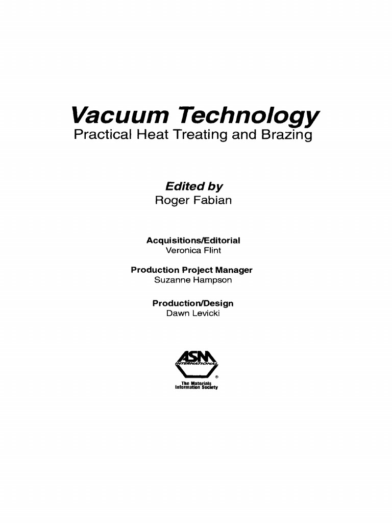ASM Vacuum Technology Practical | PDF | Evaporation | Pump