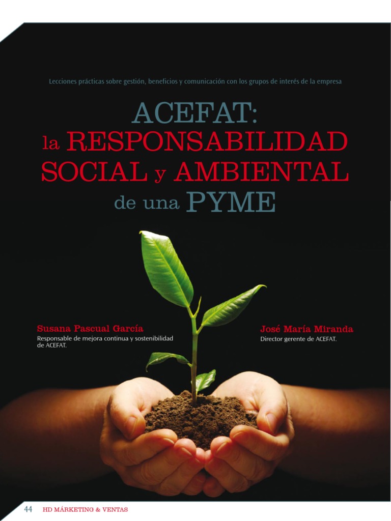 Acefat | PDF | Responsabilidad social corporativa | Marketing
