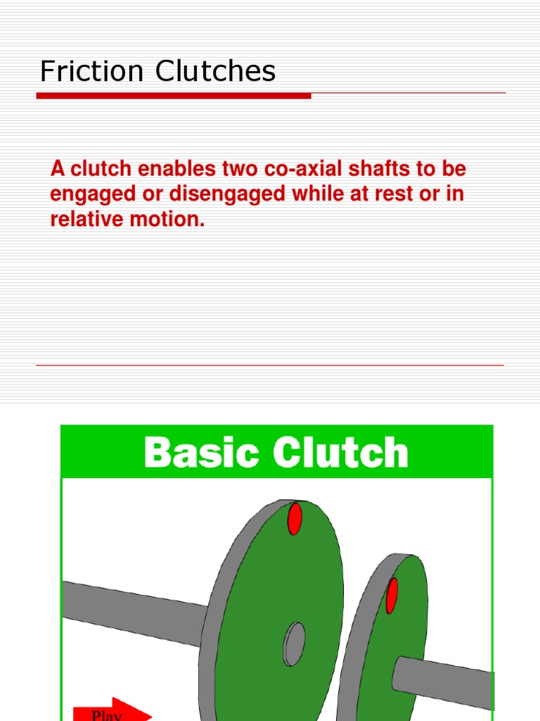 Friction Clutches | PDF | Clutch | Friction