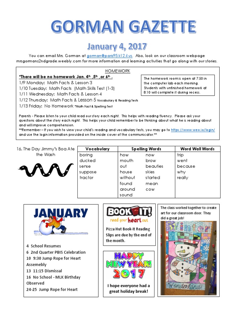 Gazette-Jimmys Boa2017 | PDF | Language Arts & Discipline