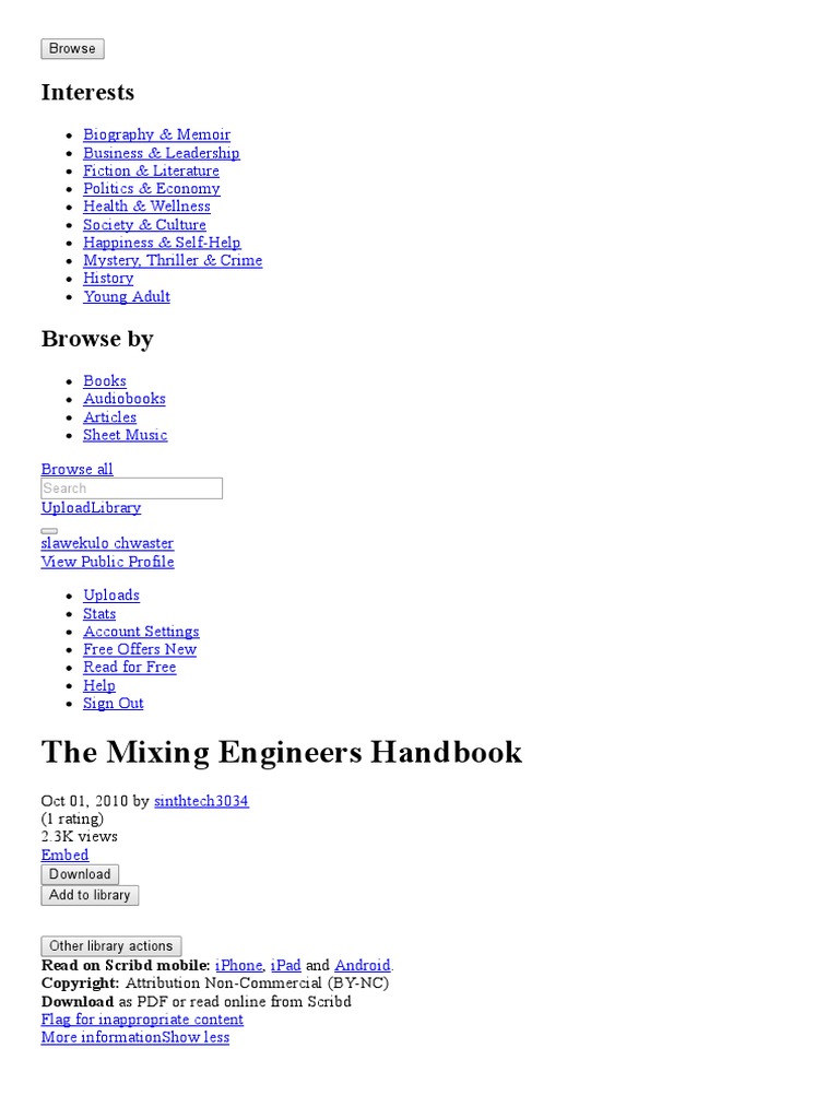 The Mixing Engineers Handbook | PDF