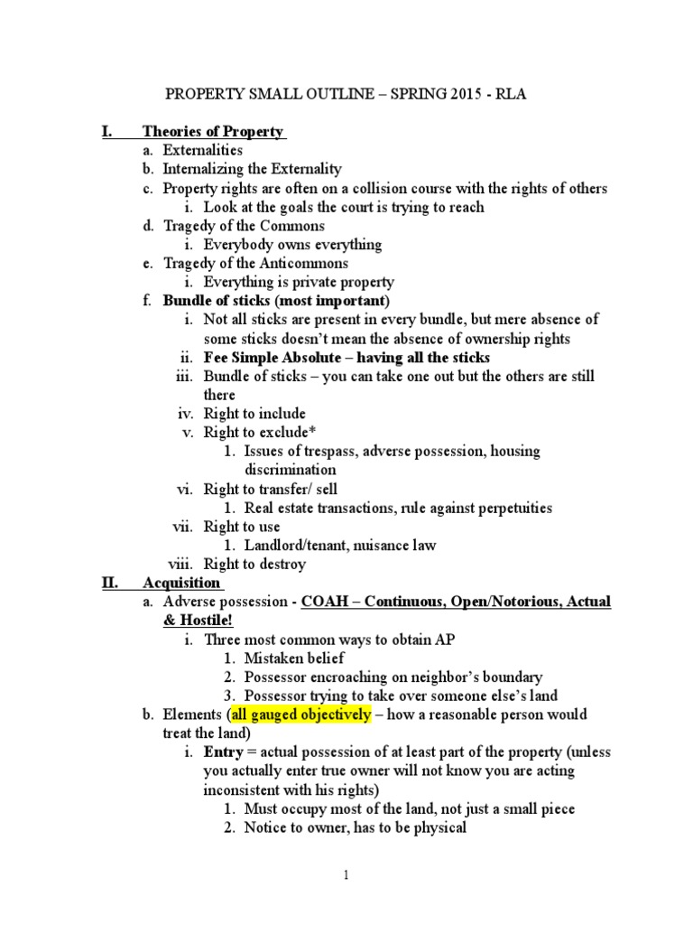 Property Cheat Sheet | PDF | Concurrent Estate | Leasehold Estate