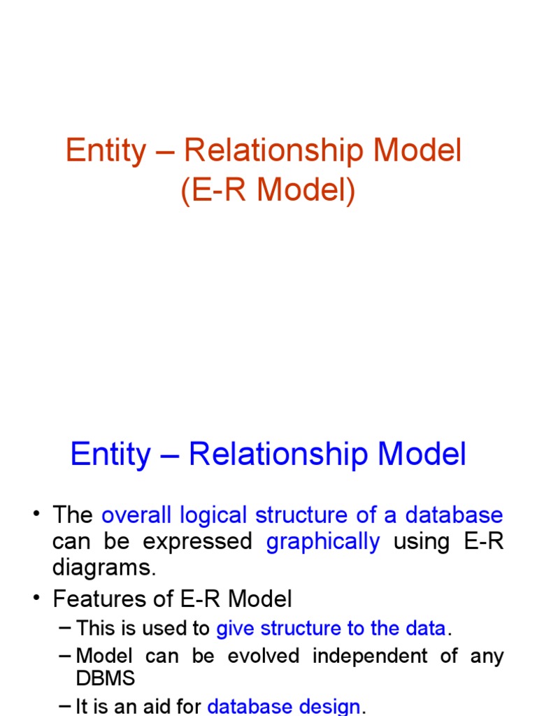 Entity Relationship Model | PDF | Software Design | Databases