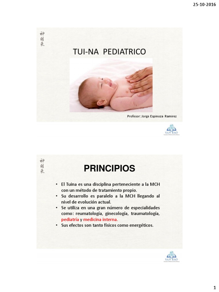 Tuina Pediátrico: Principios y Técnicas | PDF | Adultos | Velocidad del ...