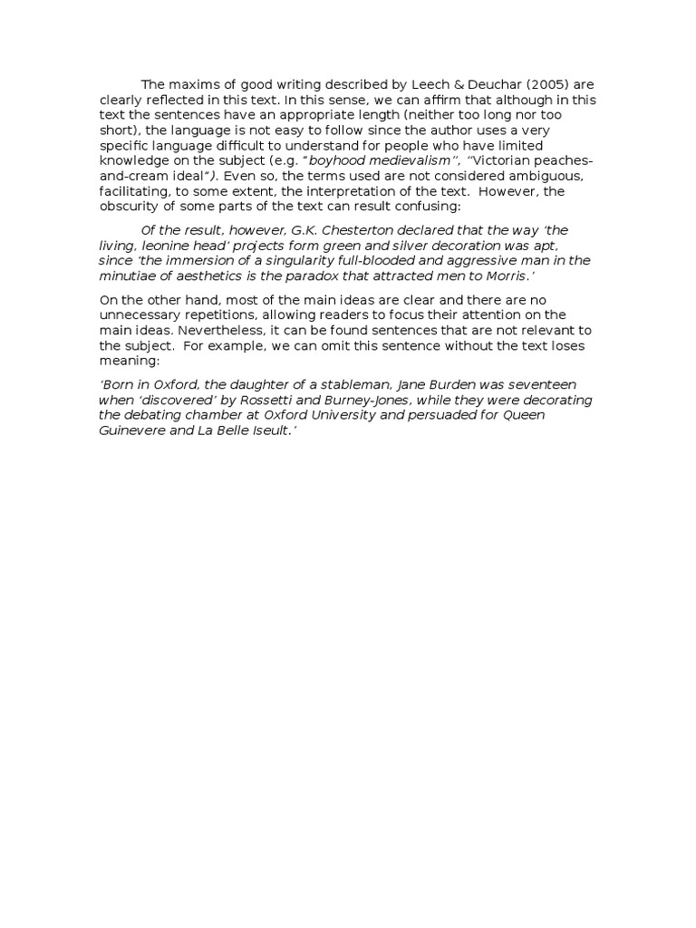 The Maxims of Good Writing | PDF | Schema (Psychology) | Reading (Process)