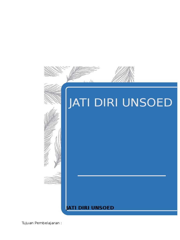Jati Diri Unsoed | PDF