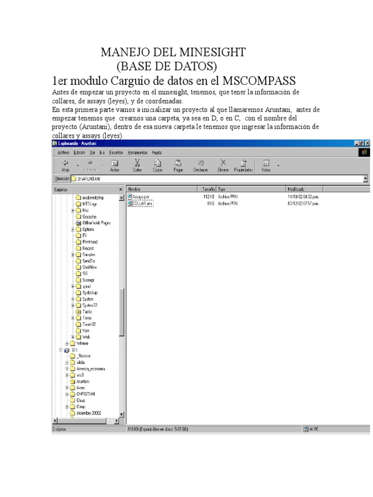 01 - Manejo Del Minesight | PDF | Datos de computadora | Software del ...