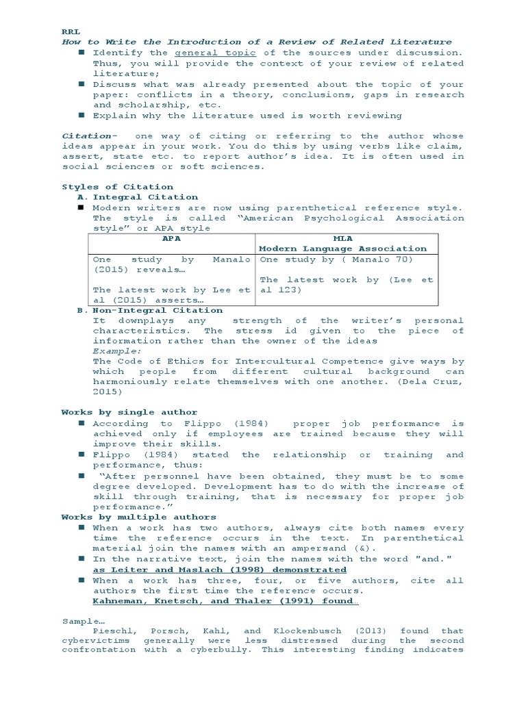 RRL and S | PDF