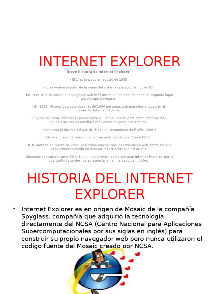 Internet Explorer | PDF | explorador de Internet | Navegador web