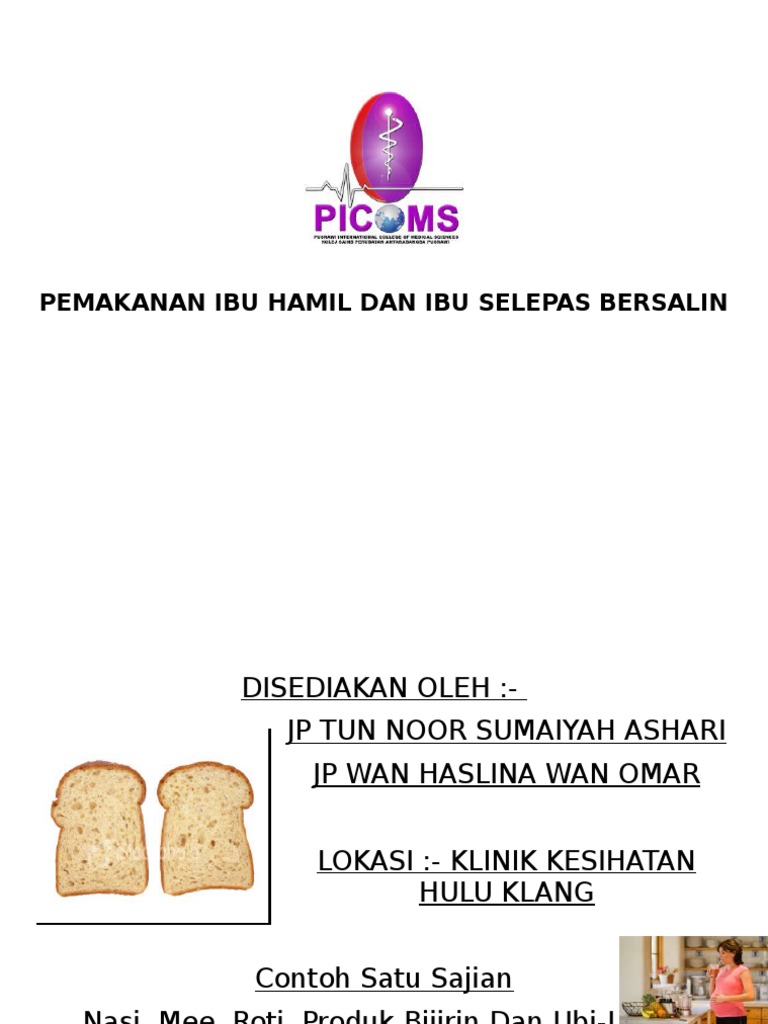 Pemakanan Ibu Hamil Dan Ibu Selepas Bersalin | PDF