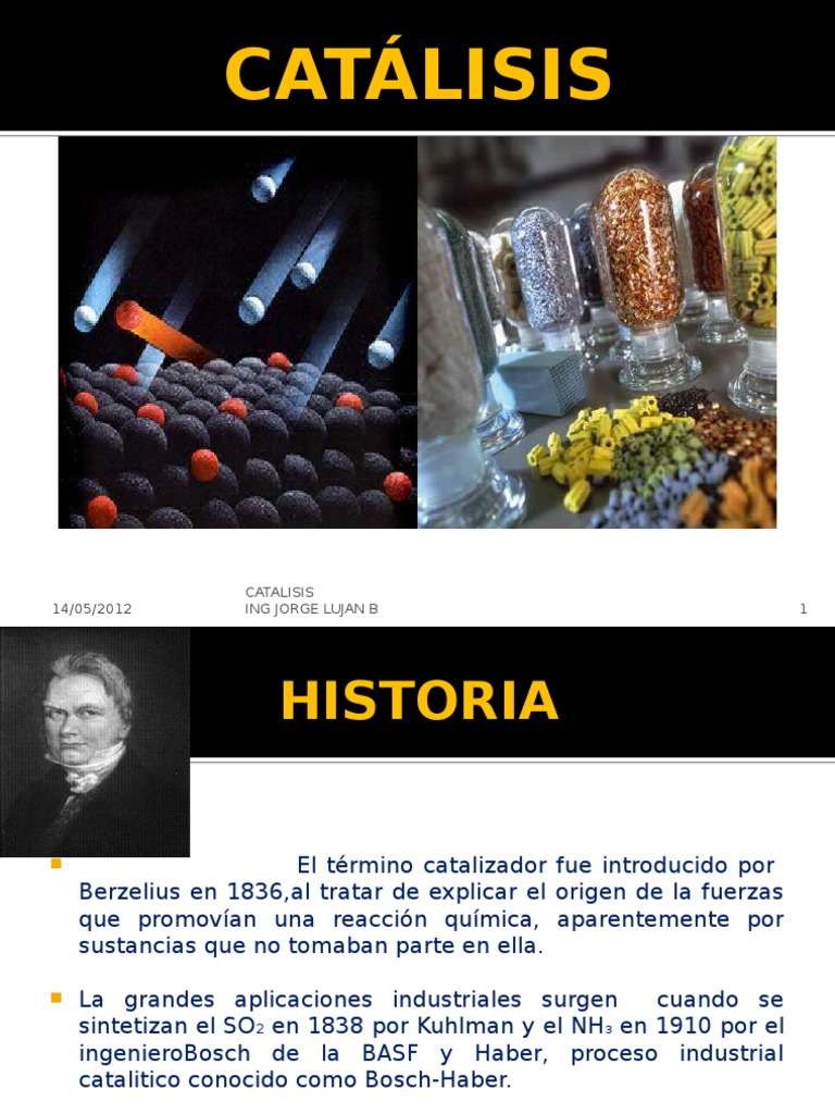 Historia y Tipos de Catálisis | PDF | Catálisis | Adsorción