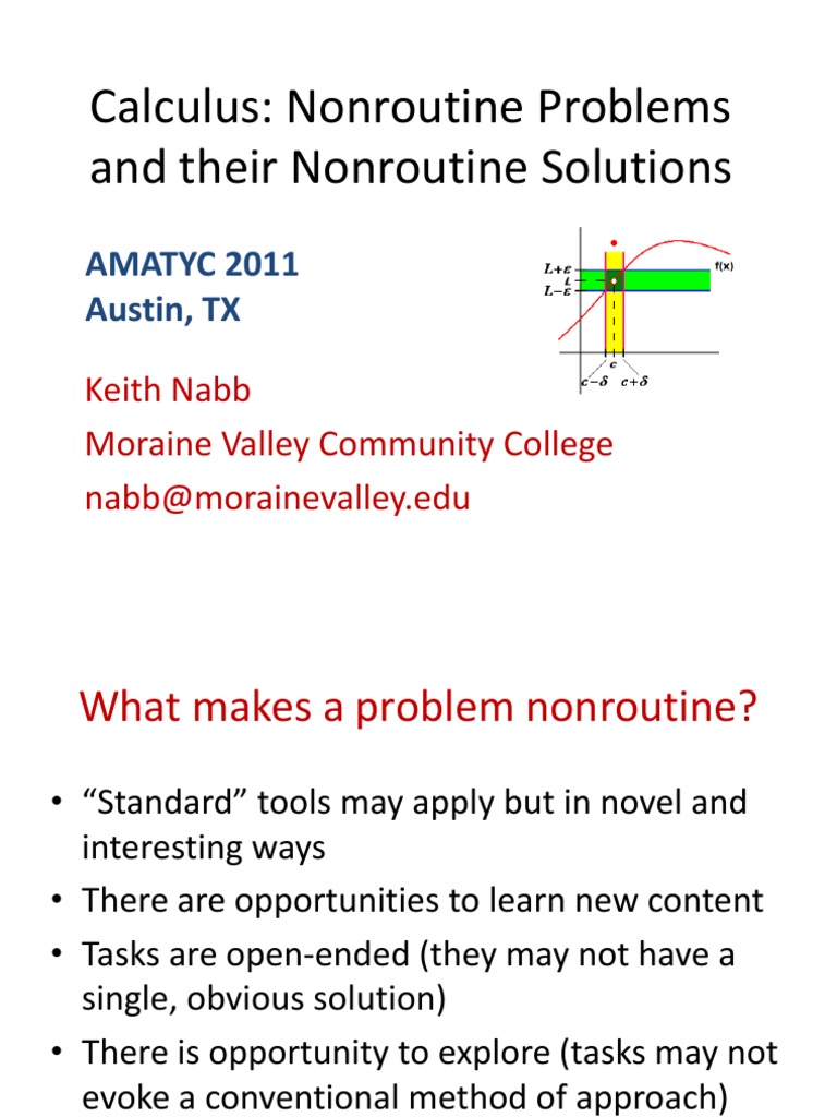 Nonroutine Calculus Problem Solving | PDF | Derivative | Tangent