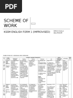 English Form 3 Scheme of Work 2017 | PDF | Question | Vocabulary