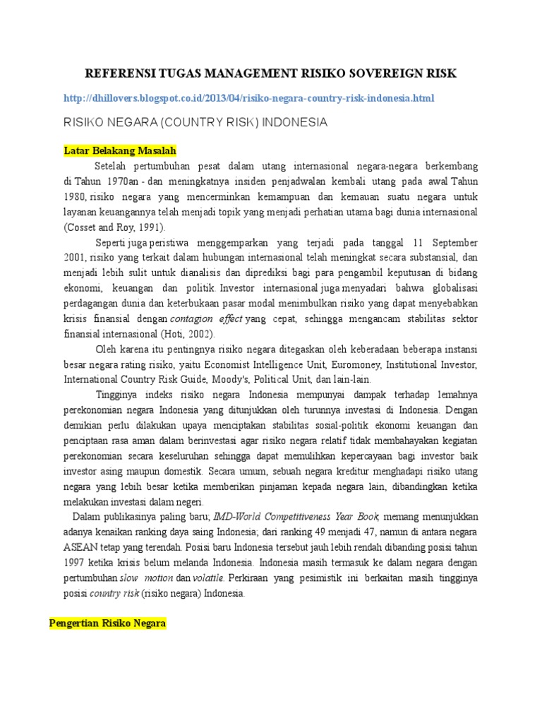 Sovereign Risk | PDF