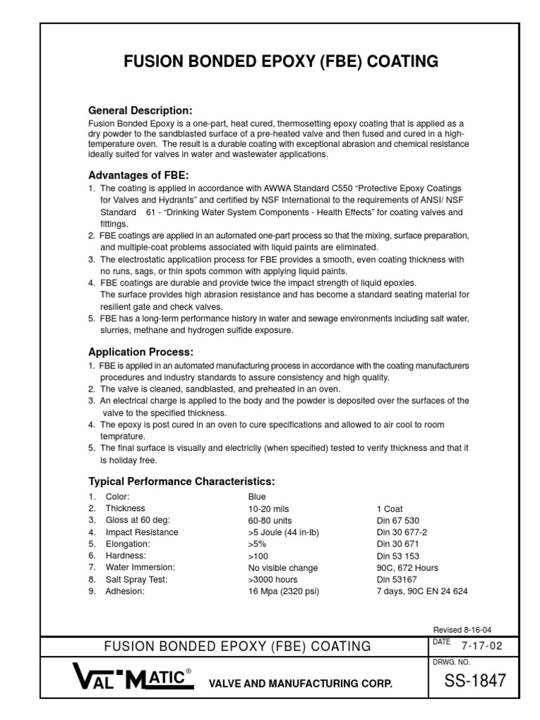 Fusion Bonded Epoxy (Fbe) Coating: AL Atic | PDF