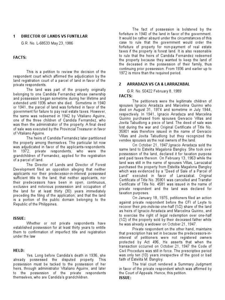 My Case Digest Compilation ObliCon | PDF | Lease | Certiorari
