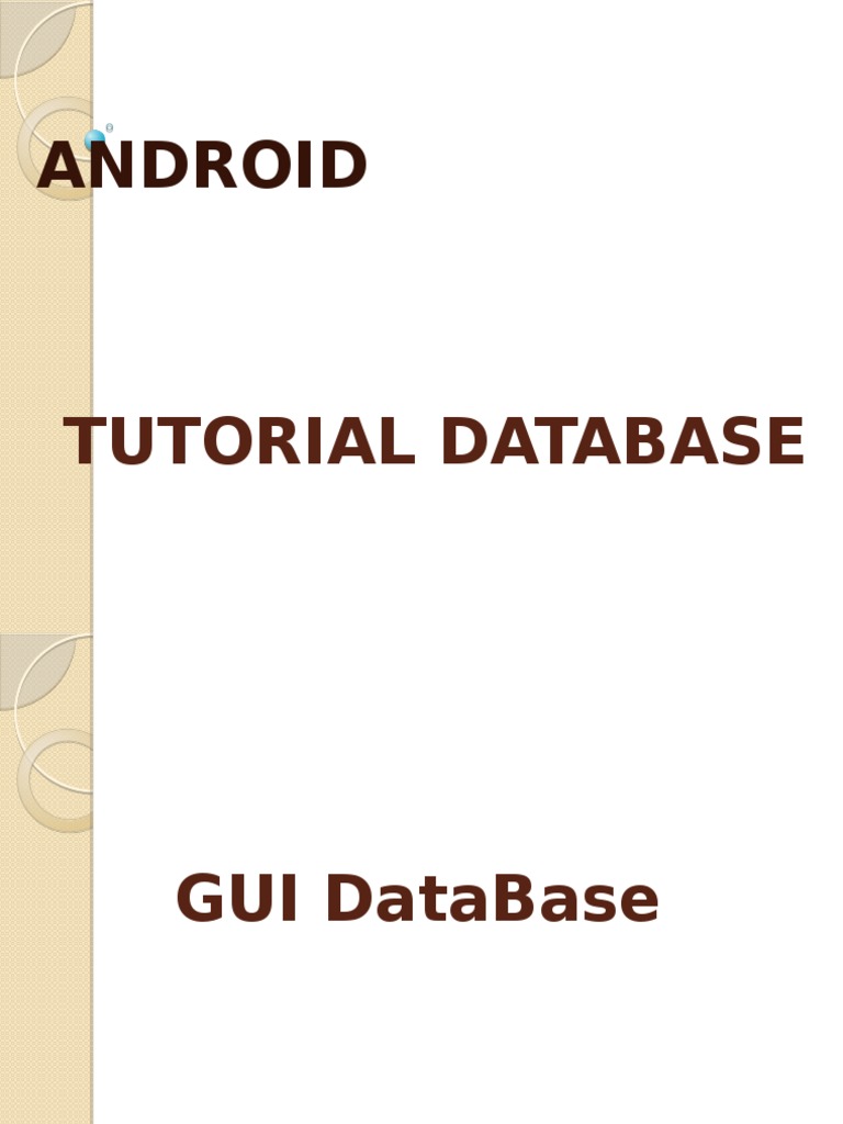 Tutorial Database Pdf Areas Of Computer Science Operating System 6679