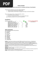 AutoSys Cheatsheet | PDF | Command Line Interface | Scheduling (Computing)
