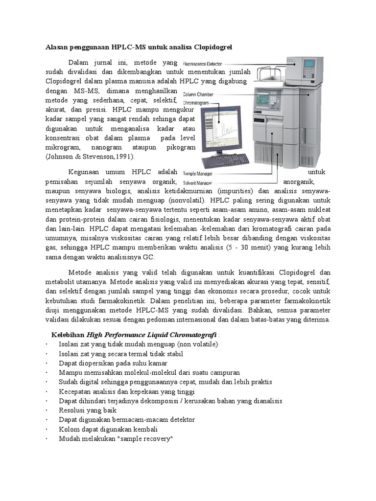 Alasan Penggunaan HPLC | PDF