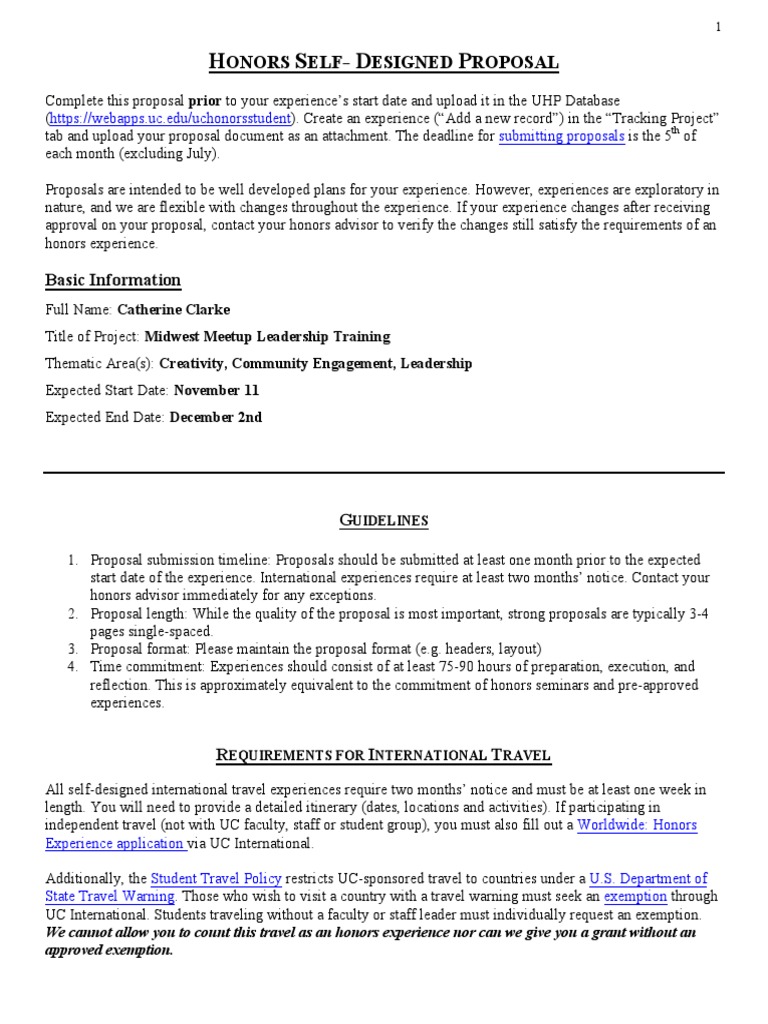 Honors Proposal Part 1 | PDF | Storytelling | Community