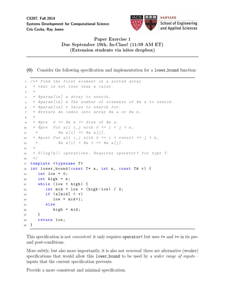 EX1 C++ Sample | PDF