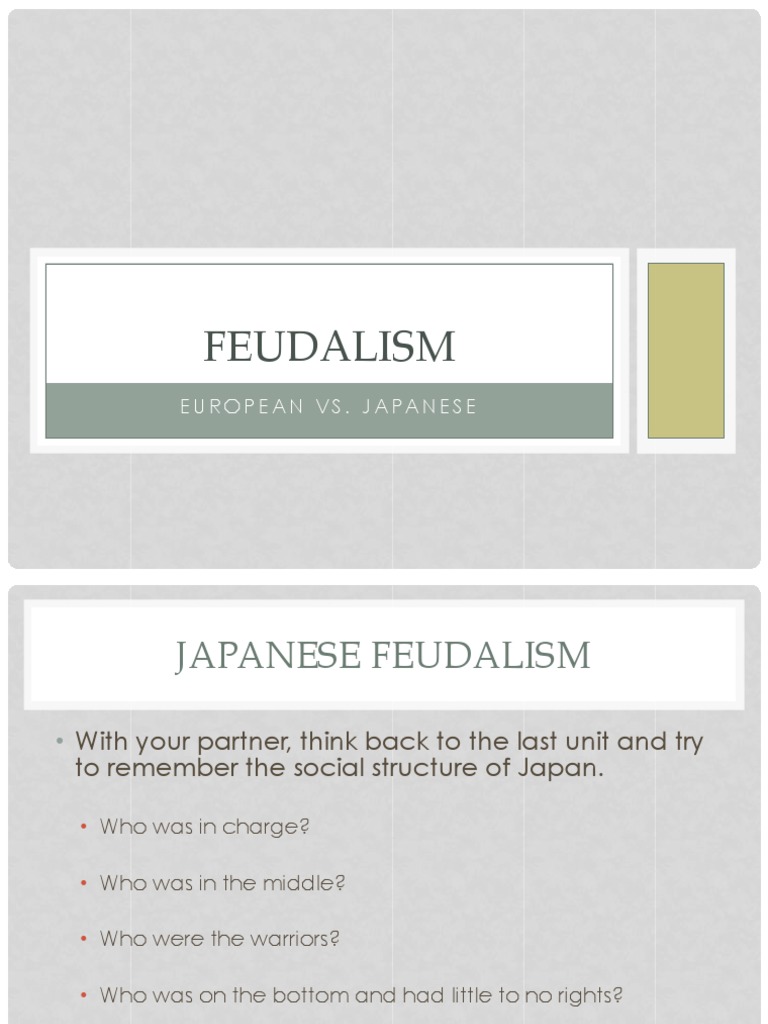 Intro To Feudalism | PDF