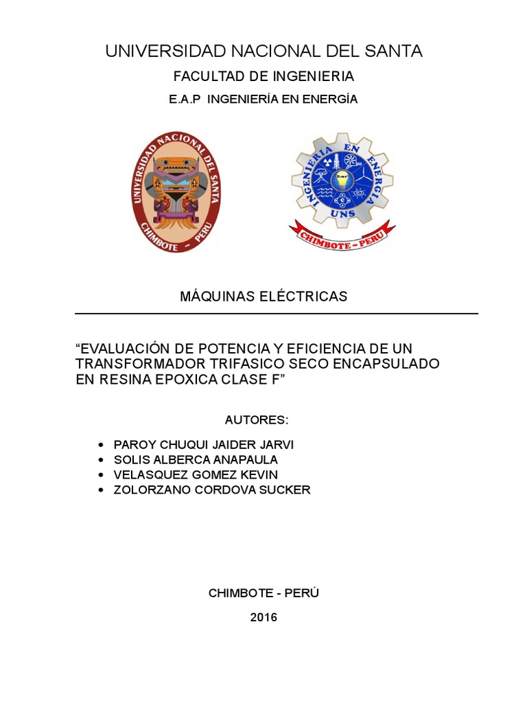 Analisis de Potencia y Eficiencia de Un Transformador de Potencia ... Analisis de Potencia y Eficiencia de Un Transformador de Potencia ...