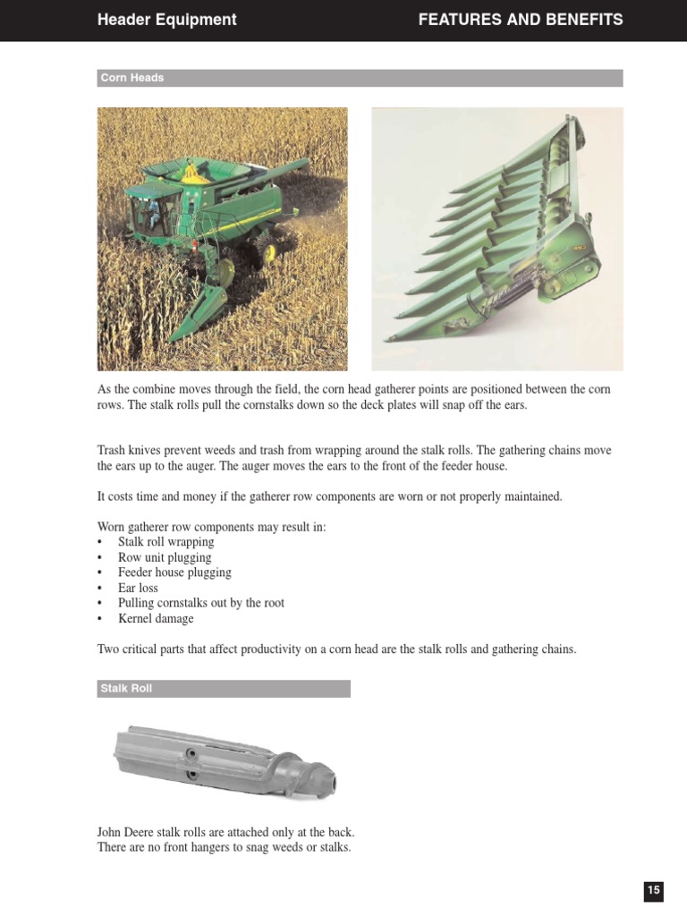 John Deere Corn Header | PDF | Knife | Maize