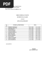 Tabel Nominal Cu Elevii Clasei A XII-A | PDF