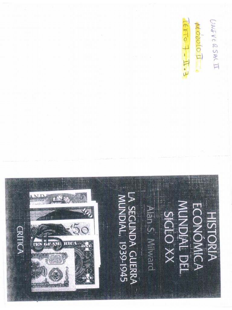 Alan Milward-Historia Econ Mica Mundial Del Siglo XX. | PDF