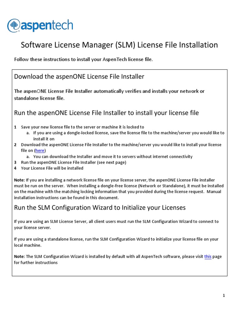 SLM License File Installation | PDF | Computer File | Server (Computing)