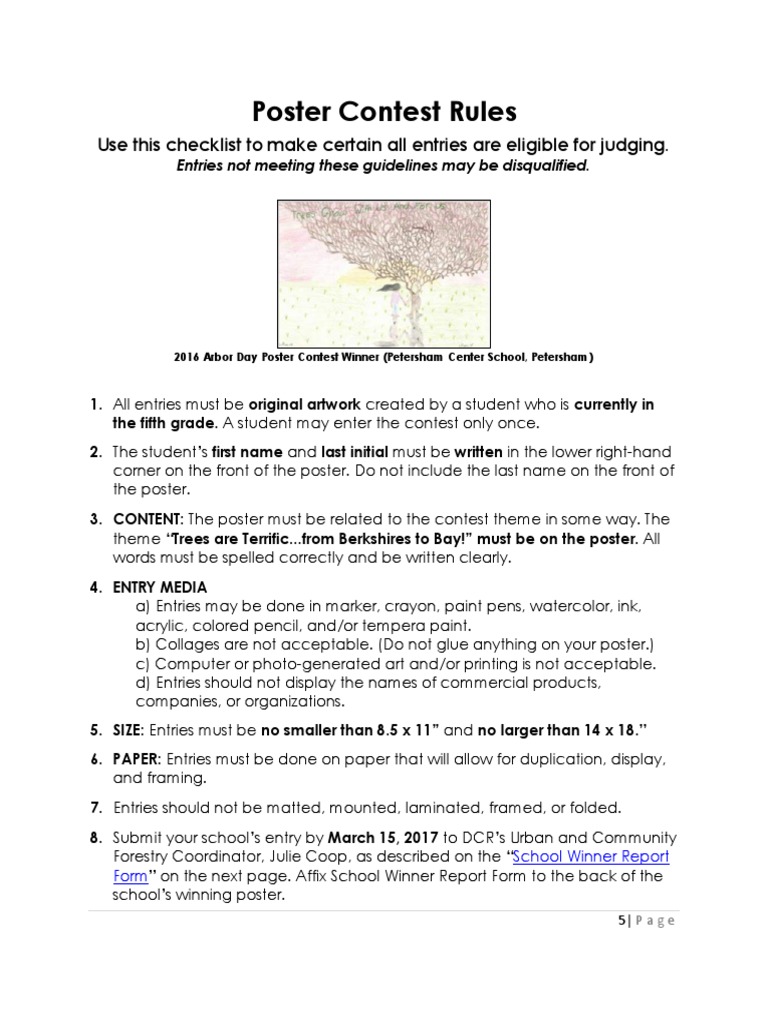 Poster Contest Rules | PDF