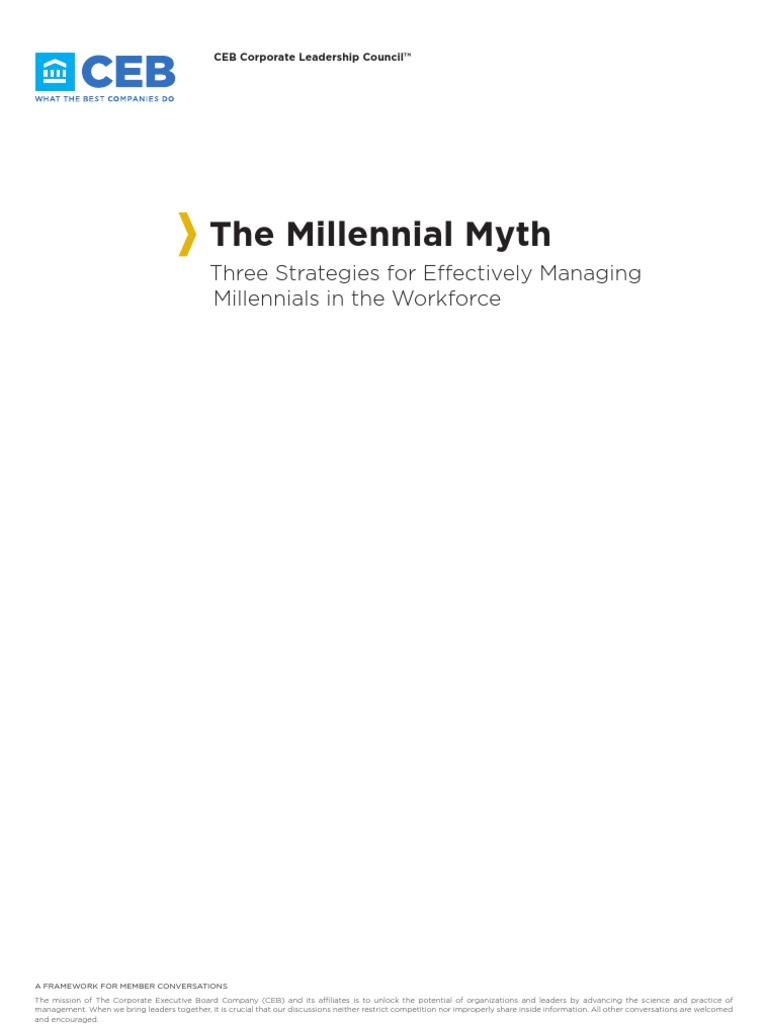 The Millennial Myth Public Facing Deck PDF | PDF | Millennials ...