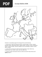 Europe Before and After WWI Maps | PDF | World War I | Europe