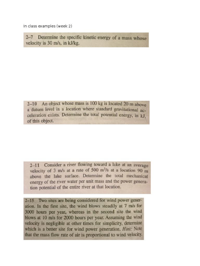 In Class Examples (Week 2) | PDF