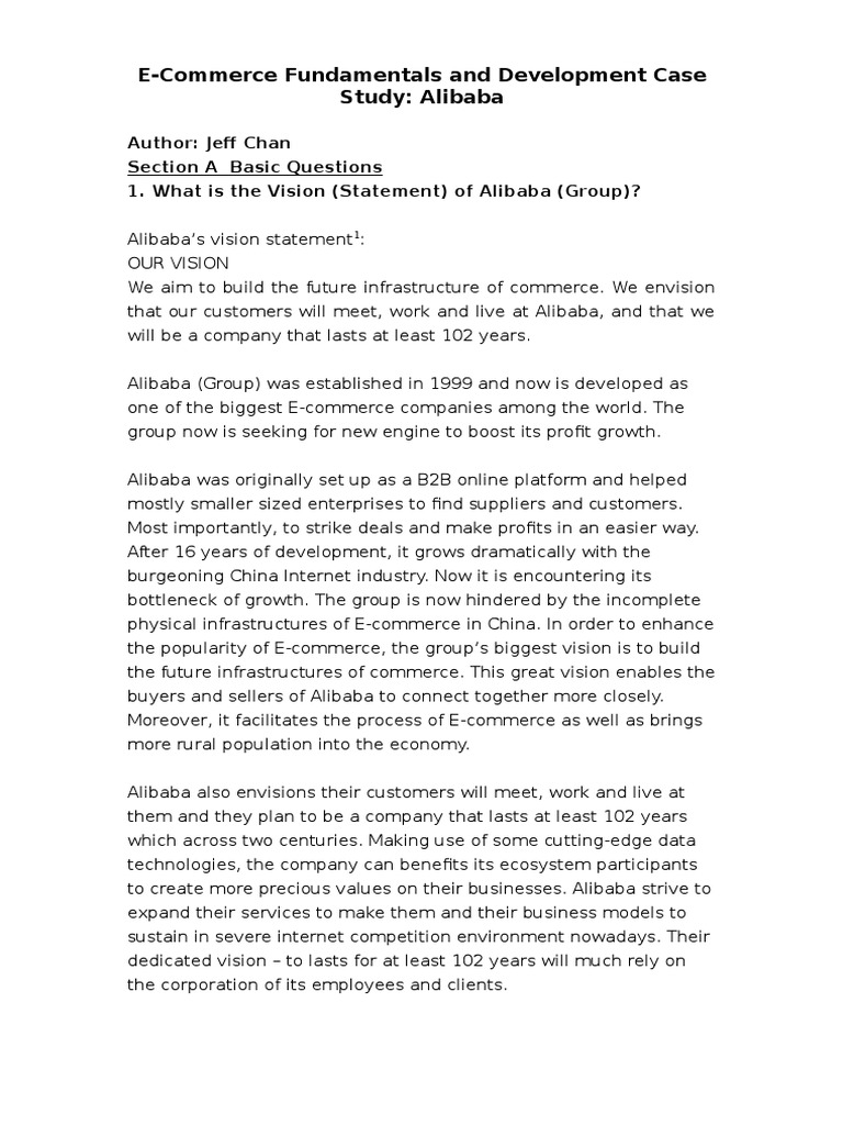 Case Study Alibaba | PDF