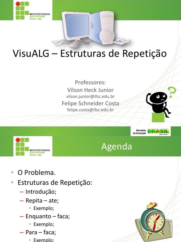 Estruturas de Repetição no VisuALG: Conceitos Básicos e Exemplos | PDF ...