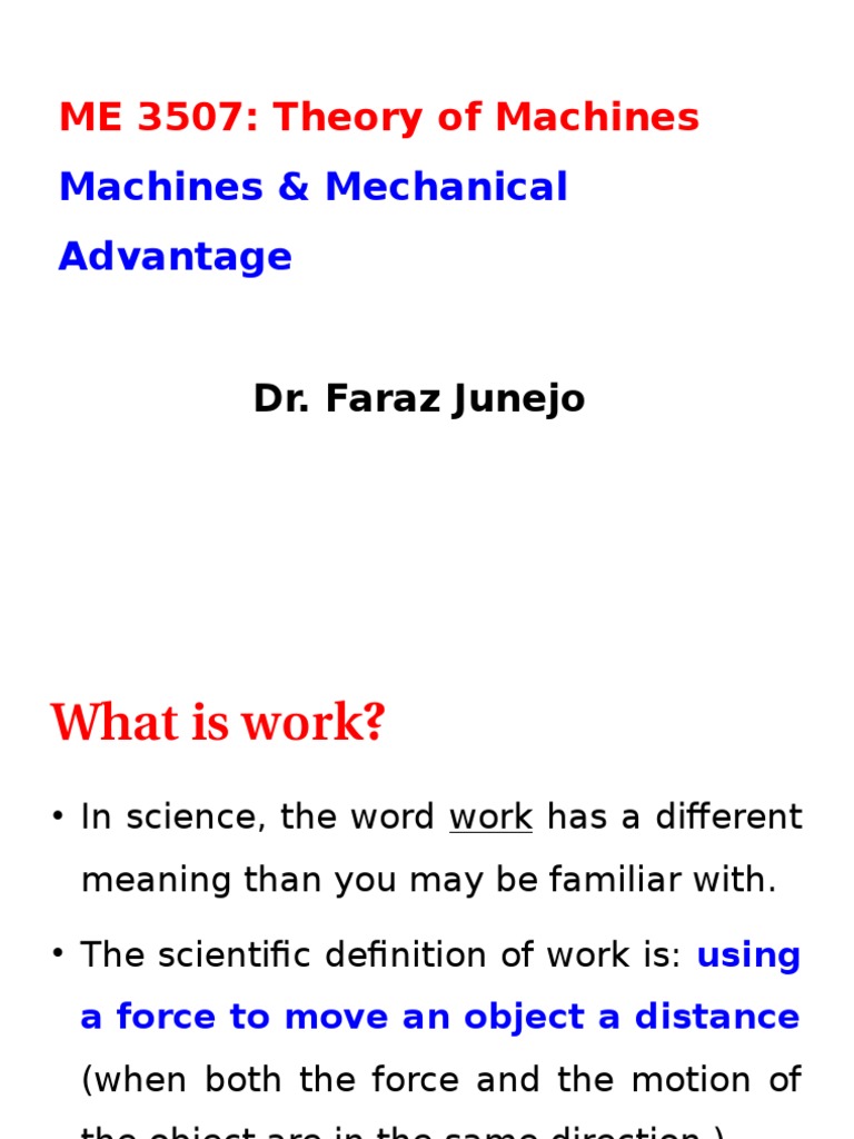 Understanding Mechanical Advantage in Levers | PDF | Lever | Force