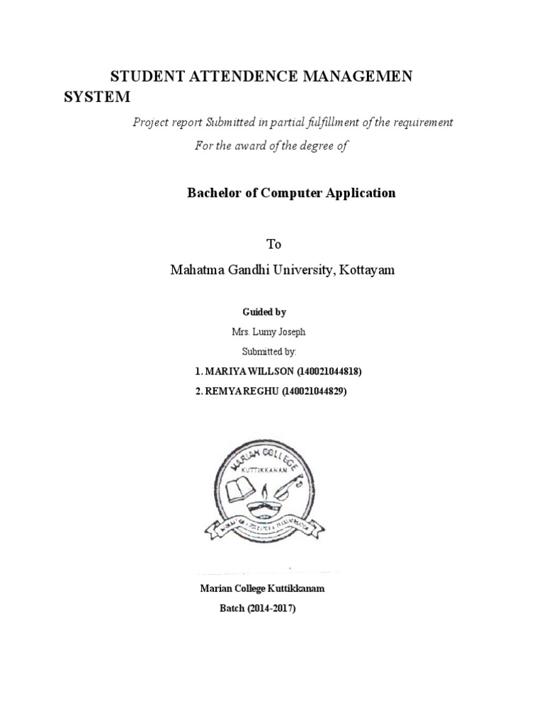 Doc-Attendance Management System | PDF | Relational Database | Sql