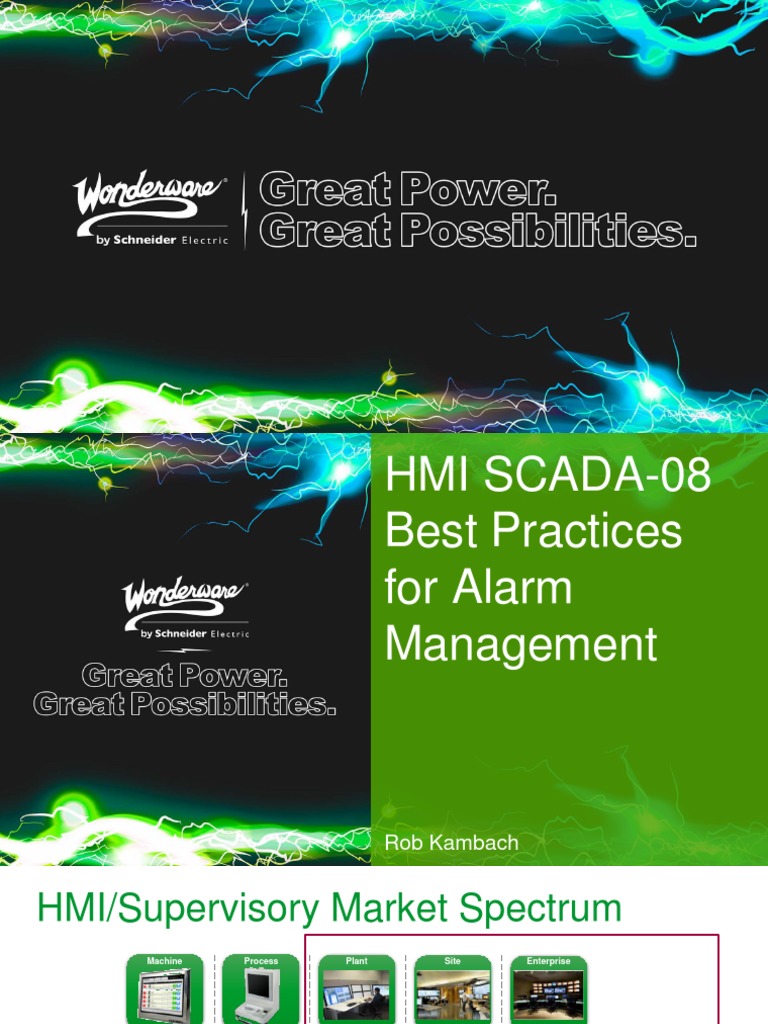 HMI SCADA 08 Edited Best Practices For Alarm Management | PDF | Scada | Computing