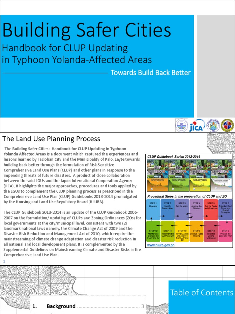 Building Safer Cities - CLUP Handbook | PDF | Storm Surge | Flood