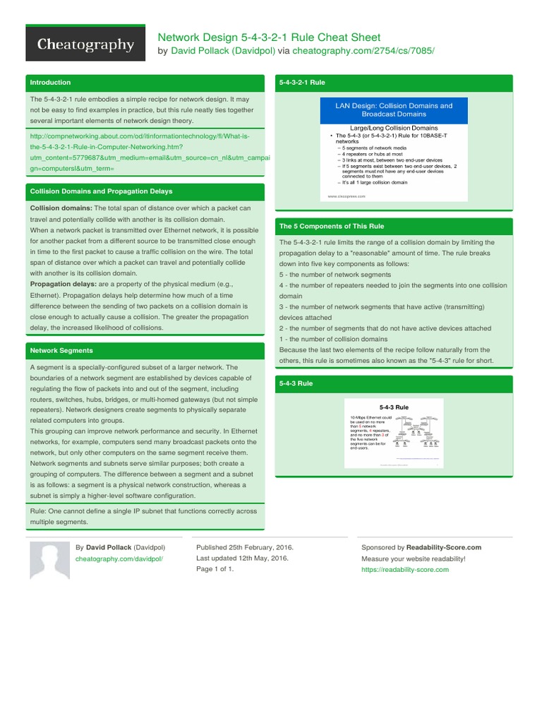 Network Design: 5-4-3-2-1 Rule Guide | PDF | Computer Network ...